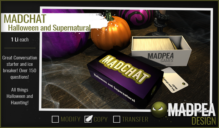 Second Life Marketplace - MadPea MadChat - Halloween & Supernatural